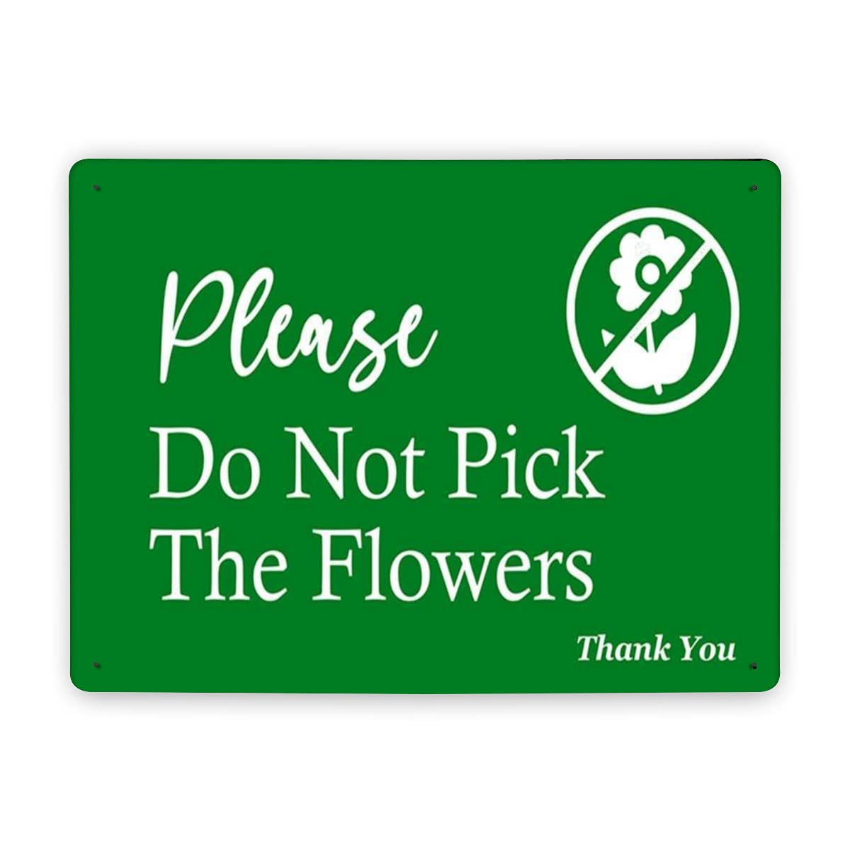 Please Do Not Pick The Flowers Wall Decoration - Office Sign, Garden ...