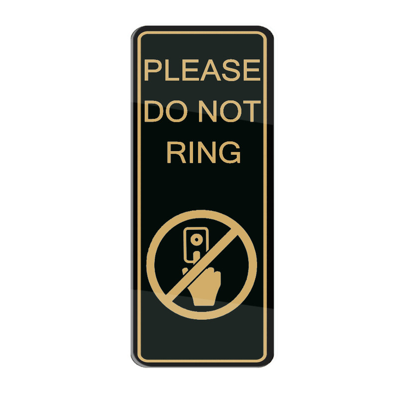 Please Do Not Ring Sign For House, 10X3 Inch Acrylic Plaque With Strong ...