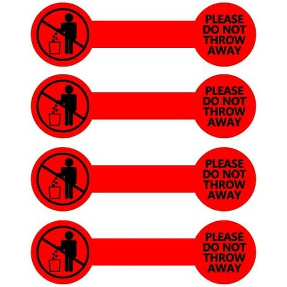 Please Do Not Throw Away Stickers,Permanent Adhesive Sticker,300 Pcs ...