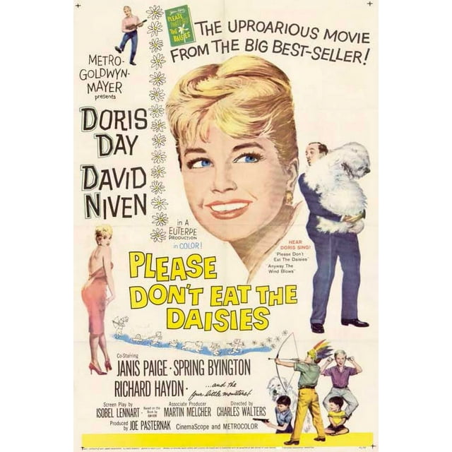 Please Don't Eat The Daisies - movie POSTER (Style A) (27" x 40") (1960 ...