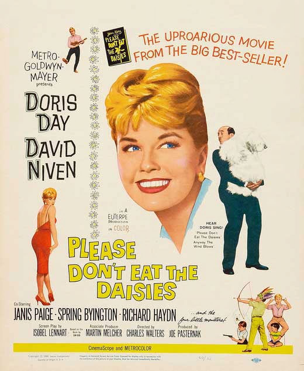 Please Don't Eat The Daisies - movie POSTER (Style B) (27" x 40") (1960 ...