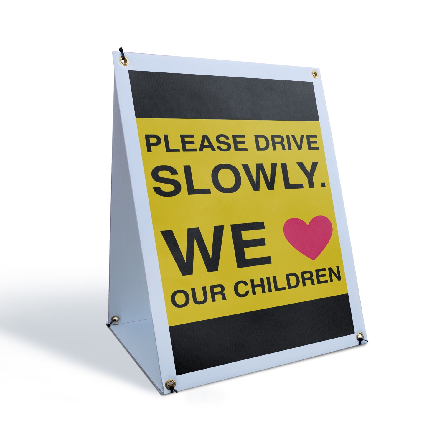 Please Drive Slowly We Love Our Children Sidewalk Sign 18 Inch x 24 ...