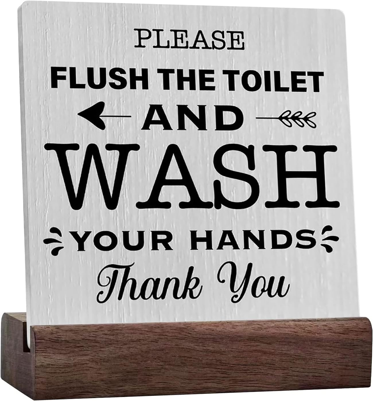 Please Flush The Toilet Artwork Ceramic Table Sign Rustic Farmhouse ...