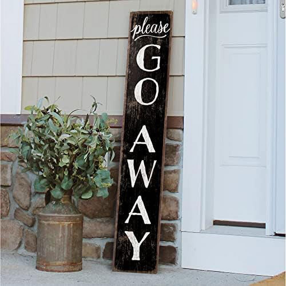 Please Away Welcome Sign And Porch Leaner For Front Door, Porch, Yard ...