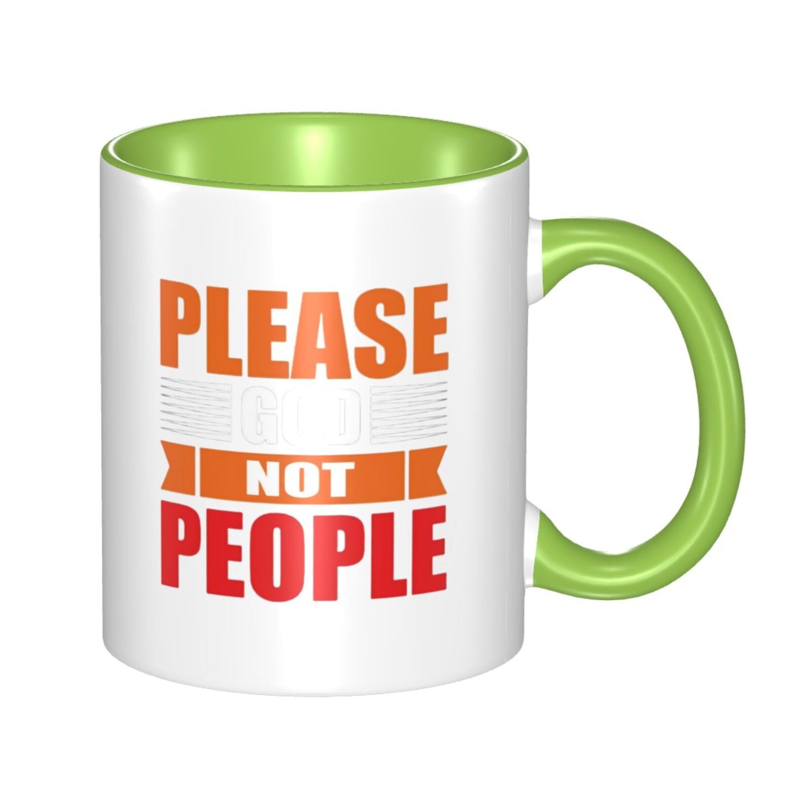 Please God Not People Coffee Tea Ceramic Mug Office Work Cup Gift ...