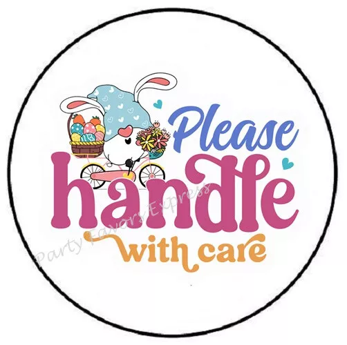 Please Handle With Care Easter Stickers Party Favors Gift For You ...