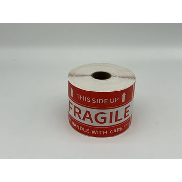 ProLine® 2" x 3" Fragile DO NOT CRUSH Handle With Care Stickers Glossy ...