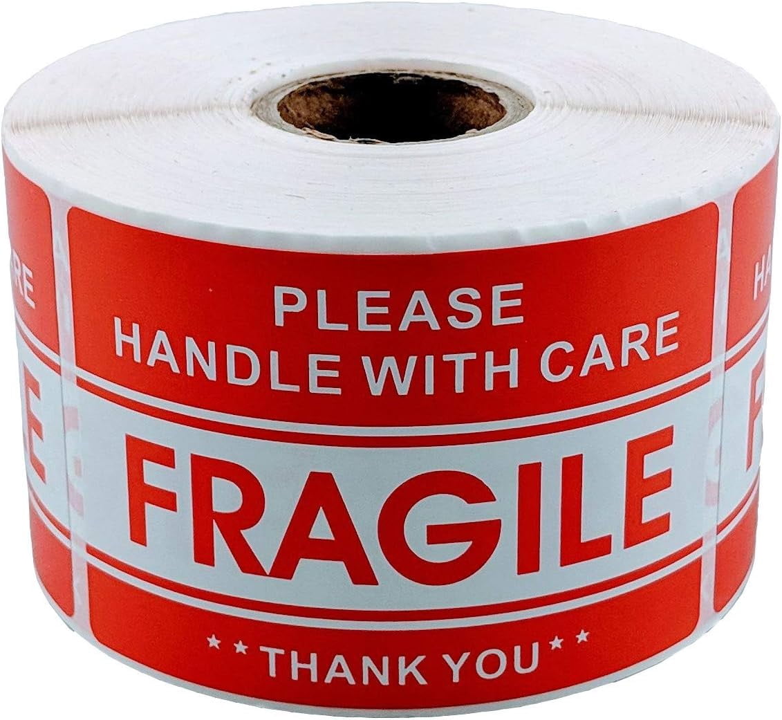 Please Handle with Care - Fragile - Thank You Shipping Stickers, 2"x3 ...