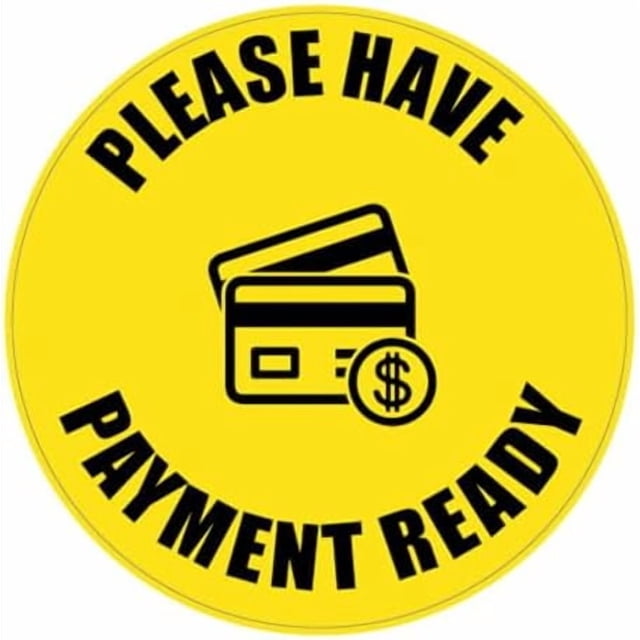 Please Have Payment Ready - Sign 12-Inch Circular Round Metal Tin Sign ...