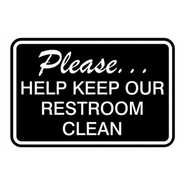 Standard Break Room Sign - White - Medium 2-3/4" X 7" - Walmart.com