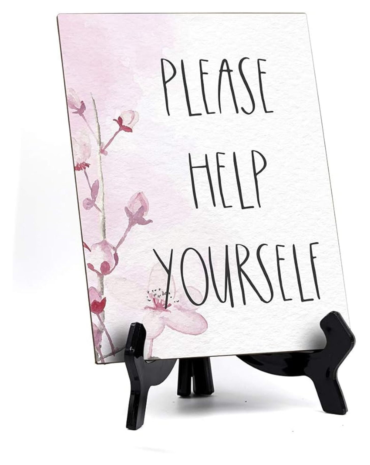Please Help Yourself Table Sign with , Floral Vine Design (6 x 8") 5 ...