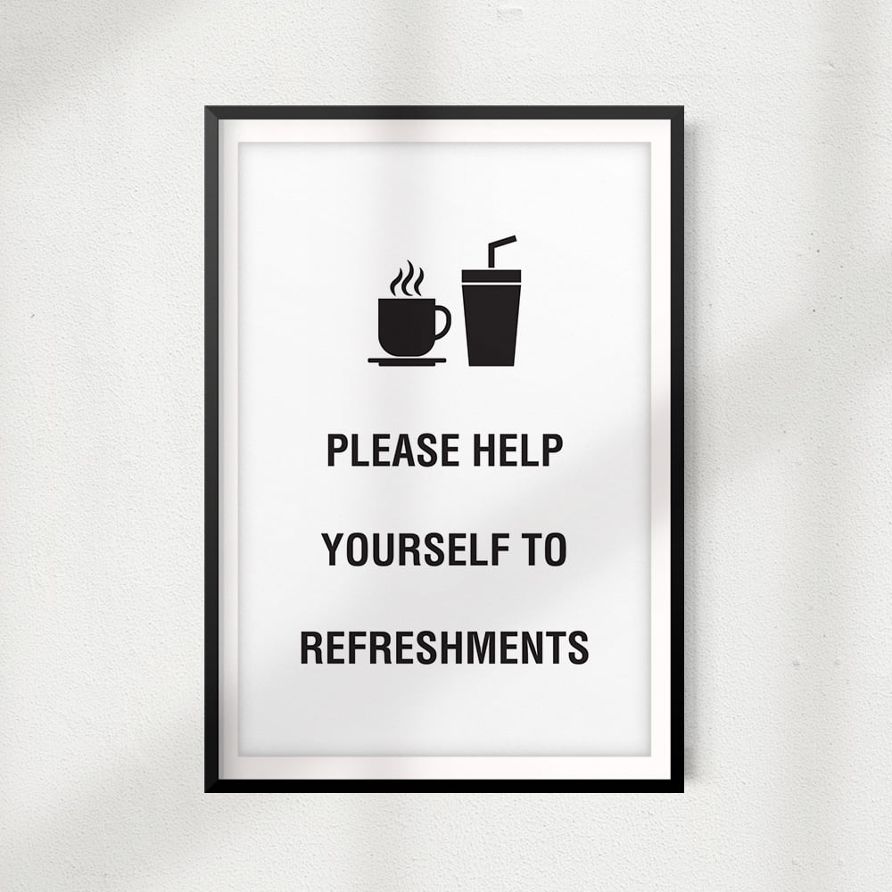 Please Help Yourself To Refreshments 11" x 14" UNFRAMED Print Home ...
