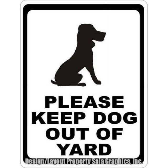 Please Keep Dog out of Yard Sign - Walmart.com