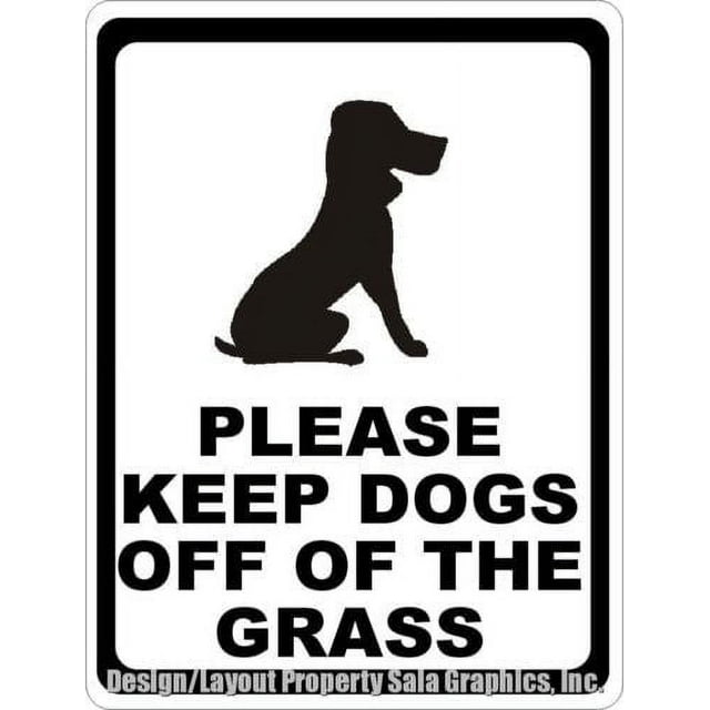 Please Keep Dogs Off of The Grass Sign - Walmart.com