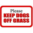 Please Keep Dogs off Grass Red Sign - Walmart.com