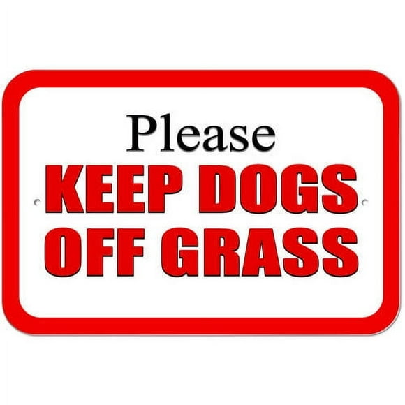 Keep Dog Off Lawn Sign
