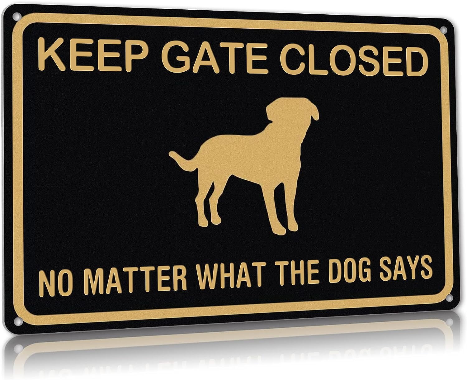 Please Keep Gate Closed Dogs in Yard Reto Vintage Metal Tin Signs for ...