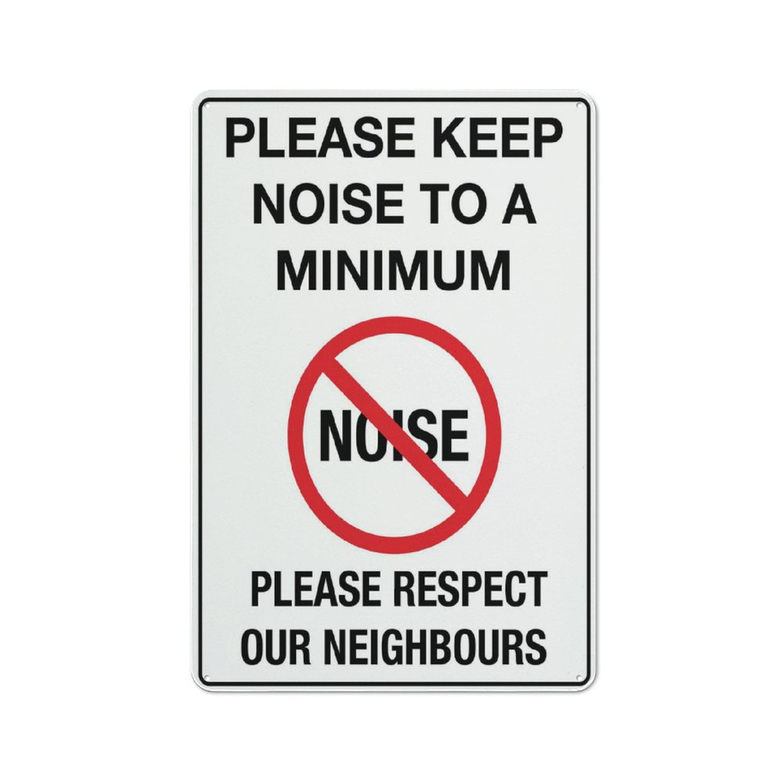 Please Keep Noise To A Minimum Sign 12 X 8 Inches Reflective Aluminum ...