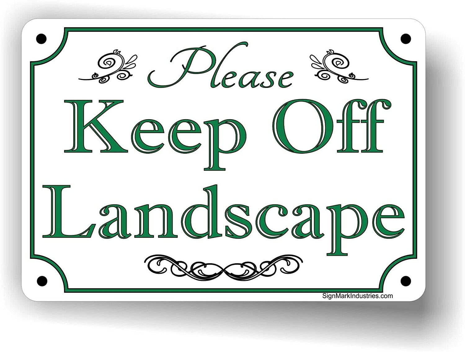 Please Keep Off Landscape Metal Sign, Keep Off Landscaping Sign 12"x8 ...