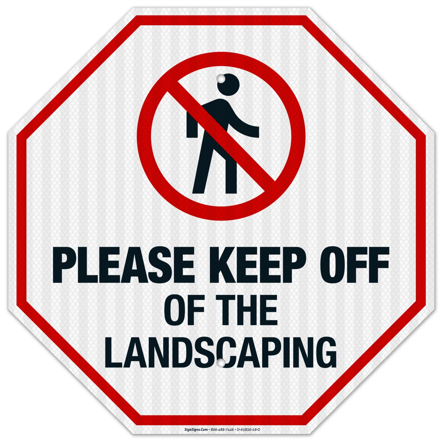 Please Keep Off Of The Landscaping Sign, - Walmart.com
