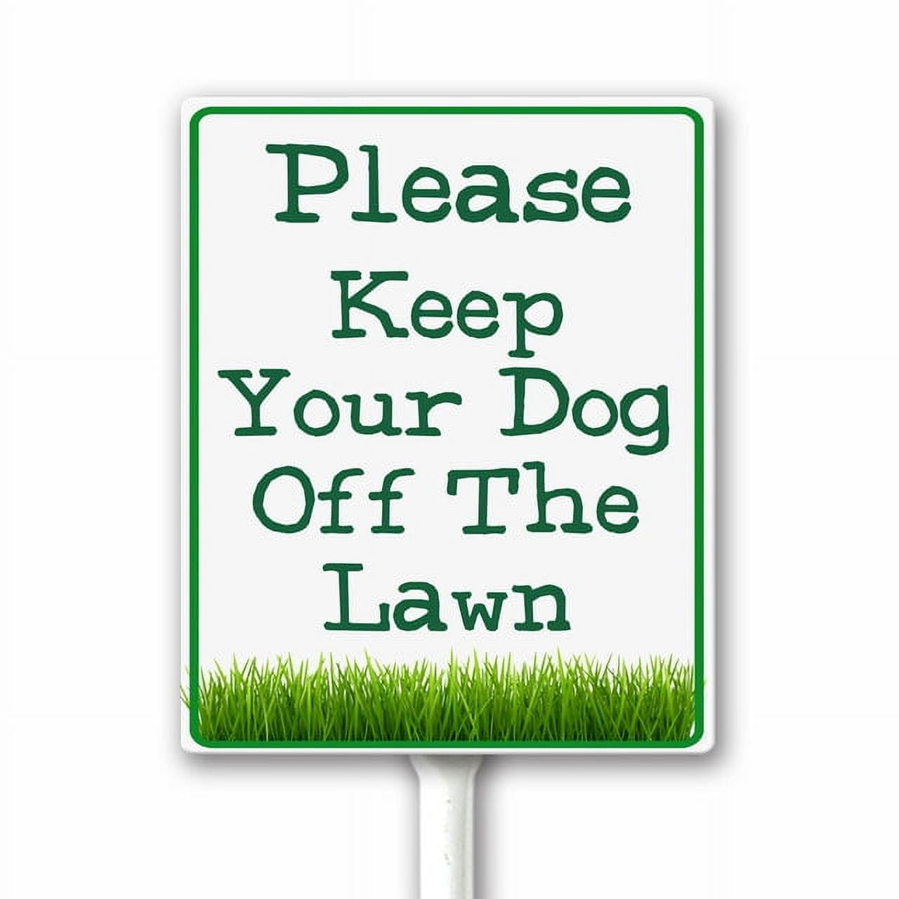 Please Keep Your Dog Off Lawn Sign No Dogs Allowed Warning Sign With ...