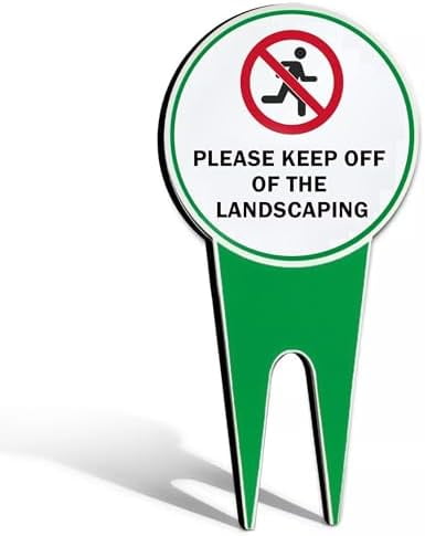 Please Keep Off of the landscaping Sign Please Keep Off of the ...