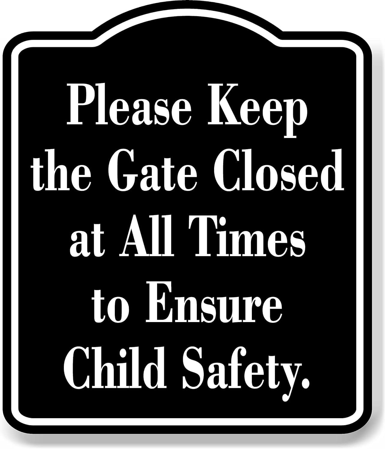Please Keep the Gate Closed at All Times to Ensure BLACK Aluminum ...