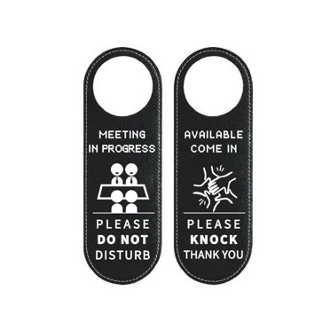 HOKARUA Do Not Disturb Door Sign Please Knock Room Sign Door Knob Sign ...