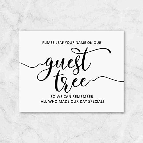 Please Leaf Your Name Sign Guest Tree Sign Guest Book Sign Guest Book ...