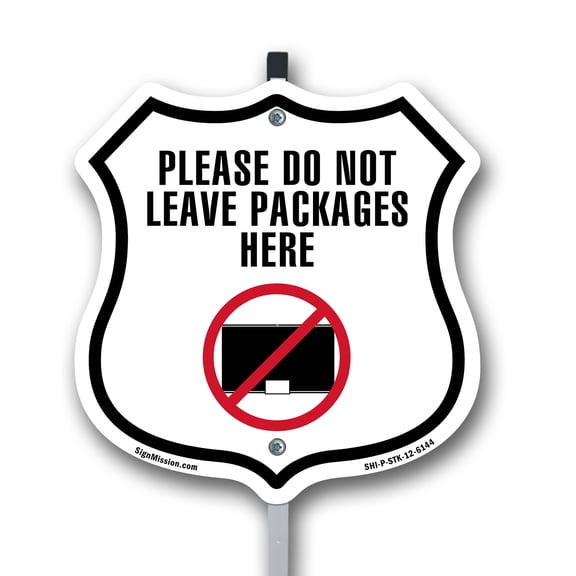 Leave Packages Here Sign
