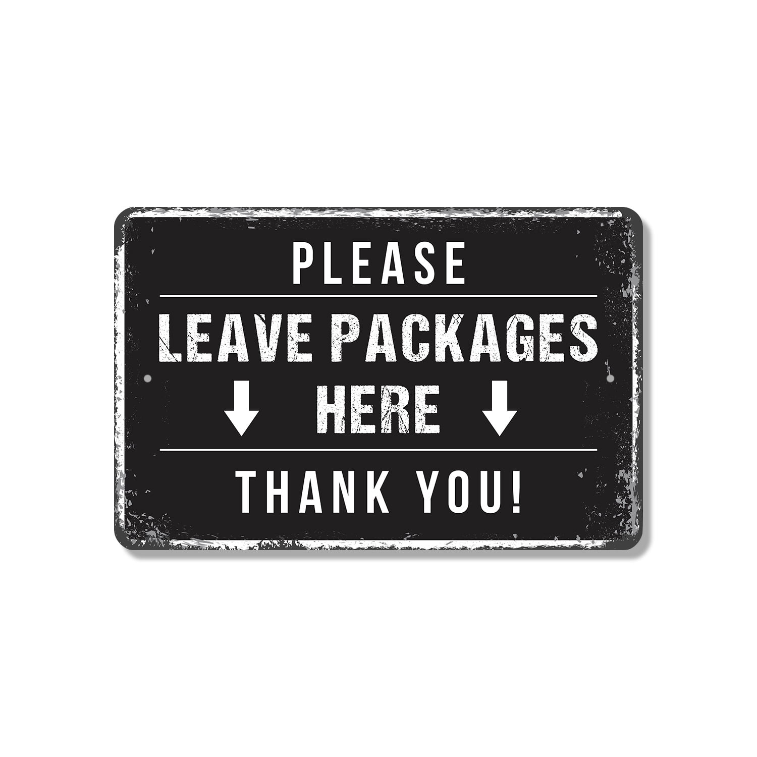 Please Leave Packages Here (2 Pack) 8 Inch x 12 Inch Novelty Plastic ...