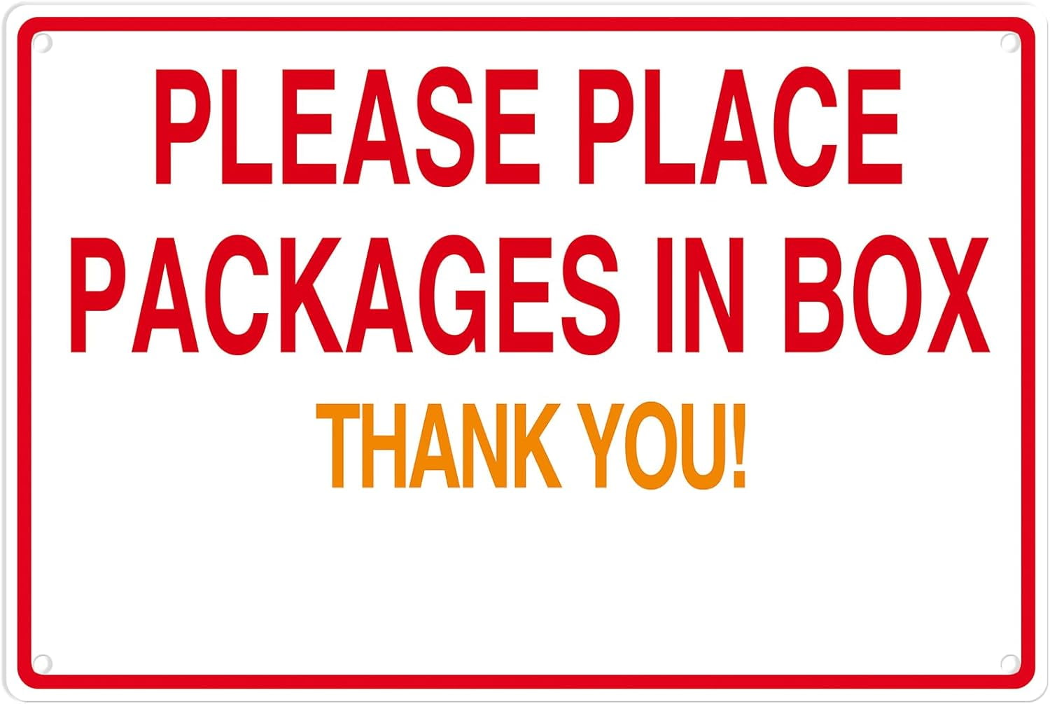 Please Leave Packages and Deliveries Here Sign,Self-Adhesive ...