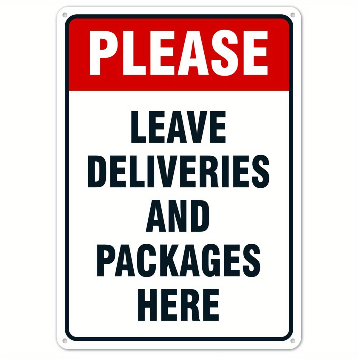 Please Leave Packages Here Metal Sign, Package Delivery Decor, Indoor ...