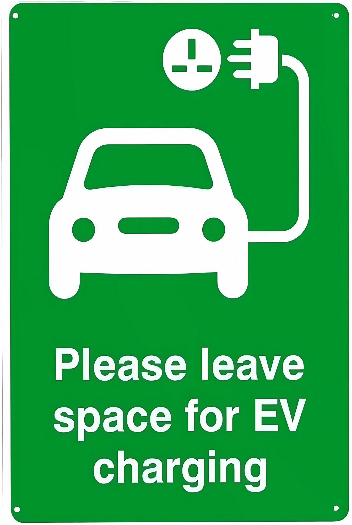 Please Leave Space for EV Charging Sign Tin - 8"x12" Vintage Metal ...
