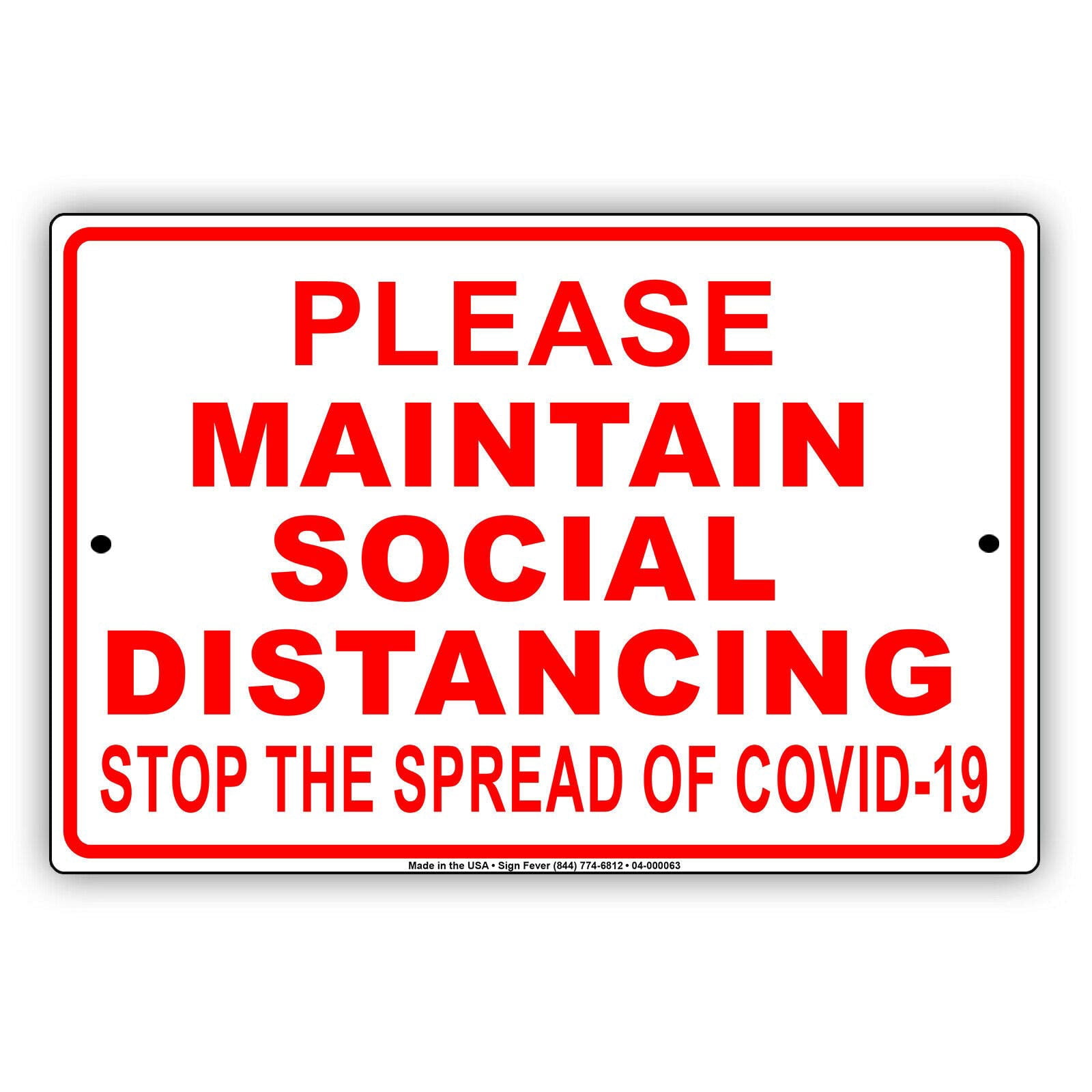 Please Maintain Social Distancing Stop The Spread of Disease Novelty ...