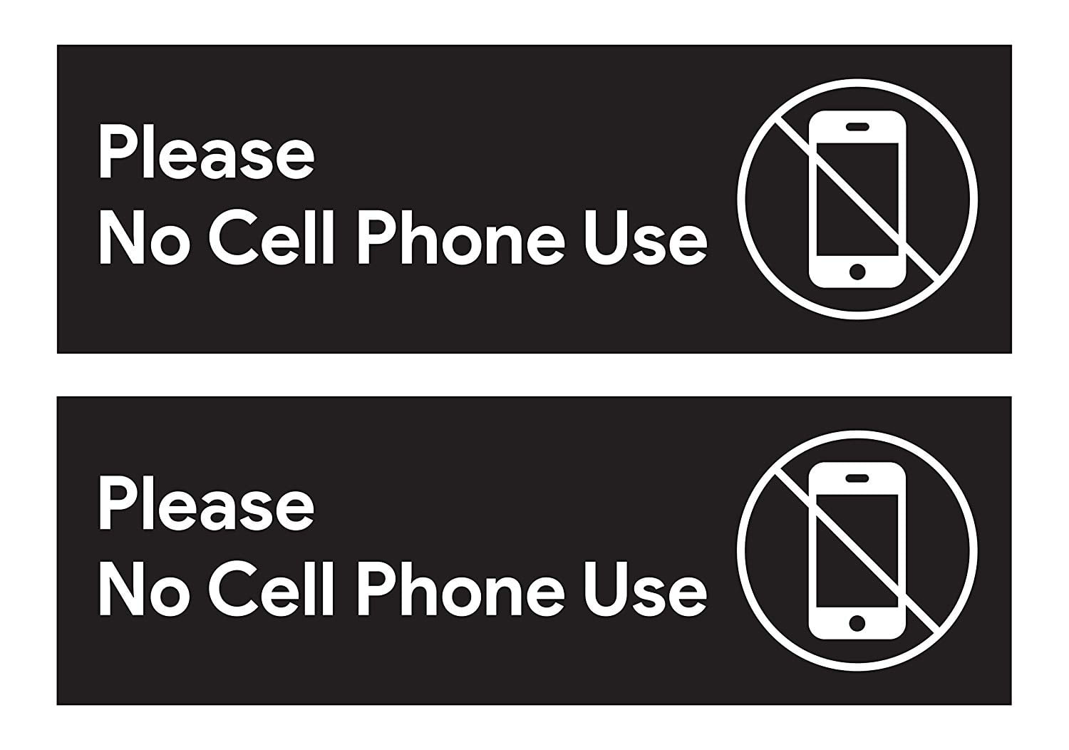 Please No Cell Phone Use Sticker Signs | Workplace Safety Signage for ...