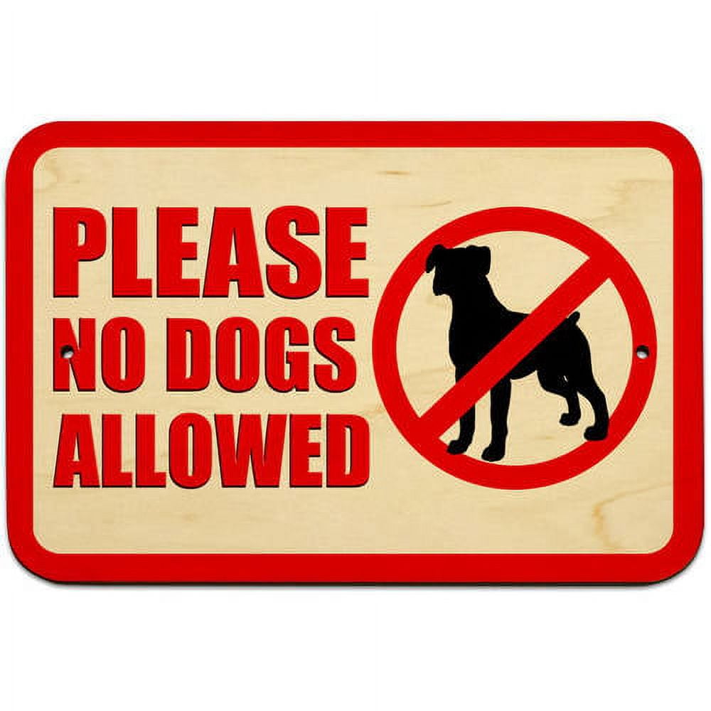 Please No Dogs Allowed Sign - Walmart.com