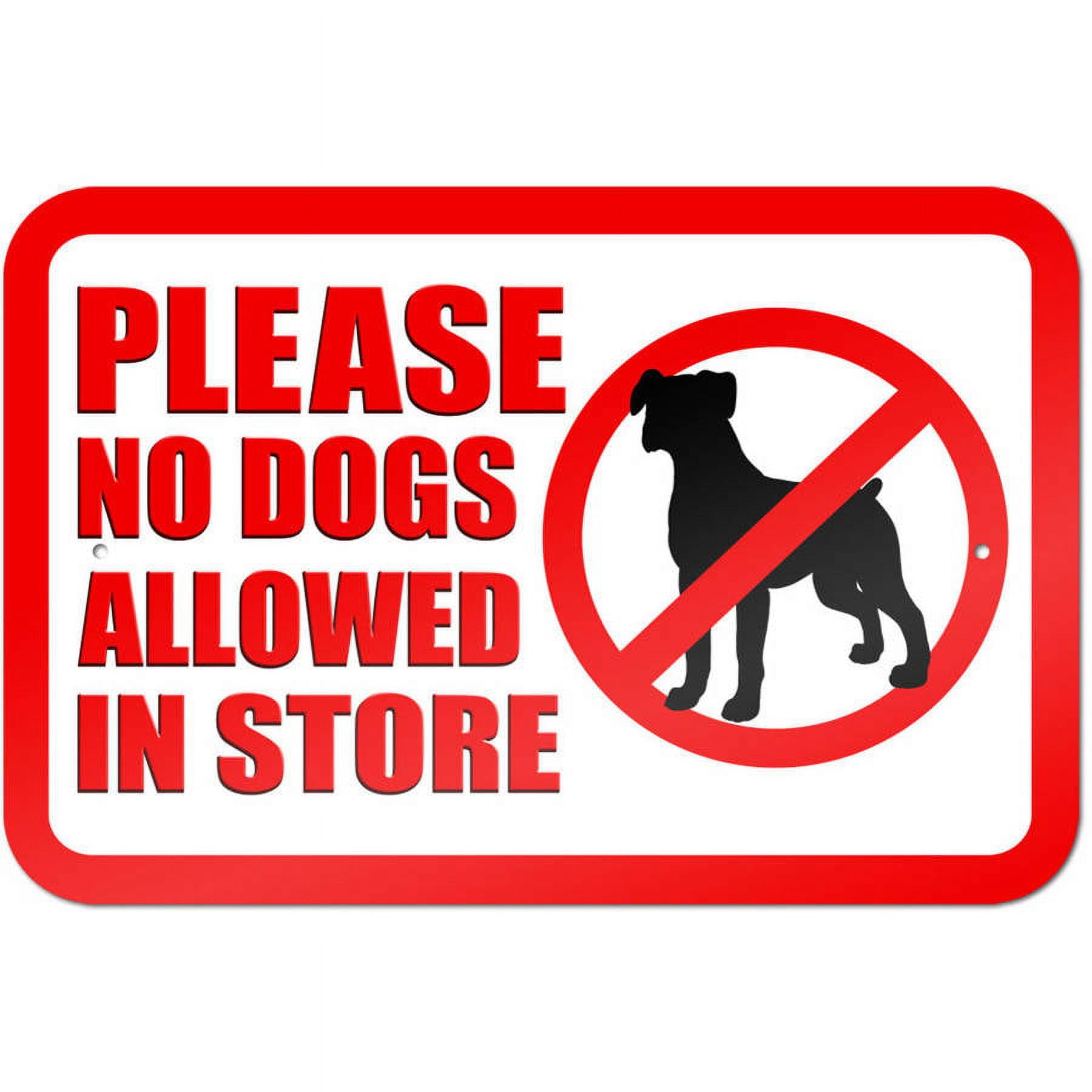 Please No Dogs Allowed in Store Sign - Walmart.com