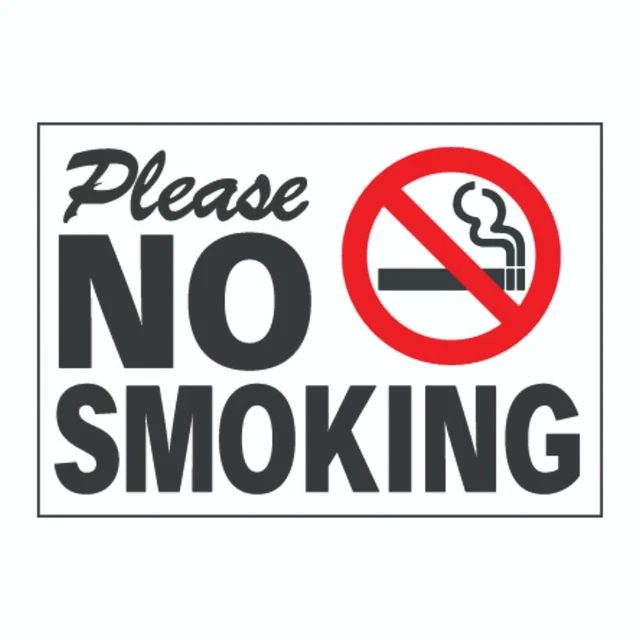 Please No Smoking Sign Decal Sticker Phone Decal Water Bottle Stickers ...