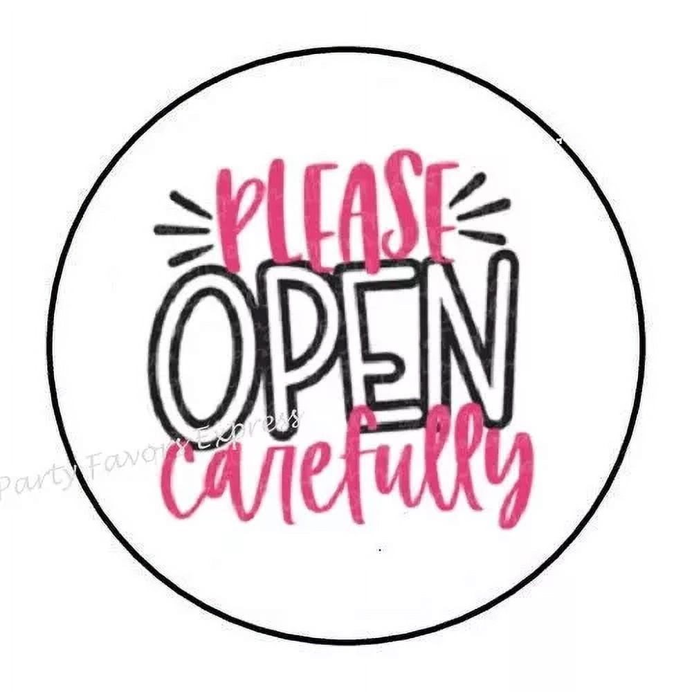 Please Open Carefully Sticker Envelope Seals Labels Stickers Phone ...