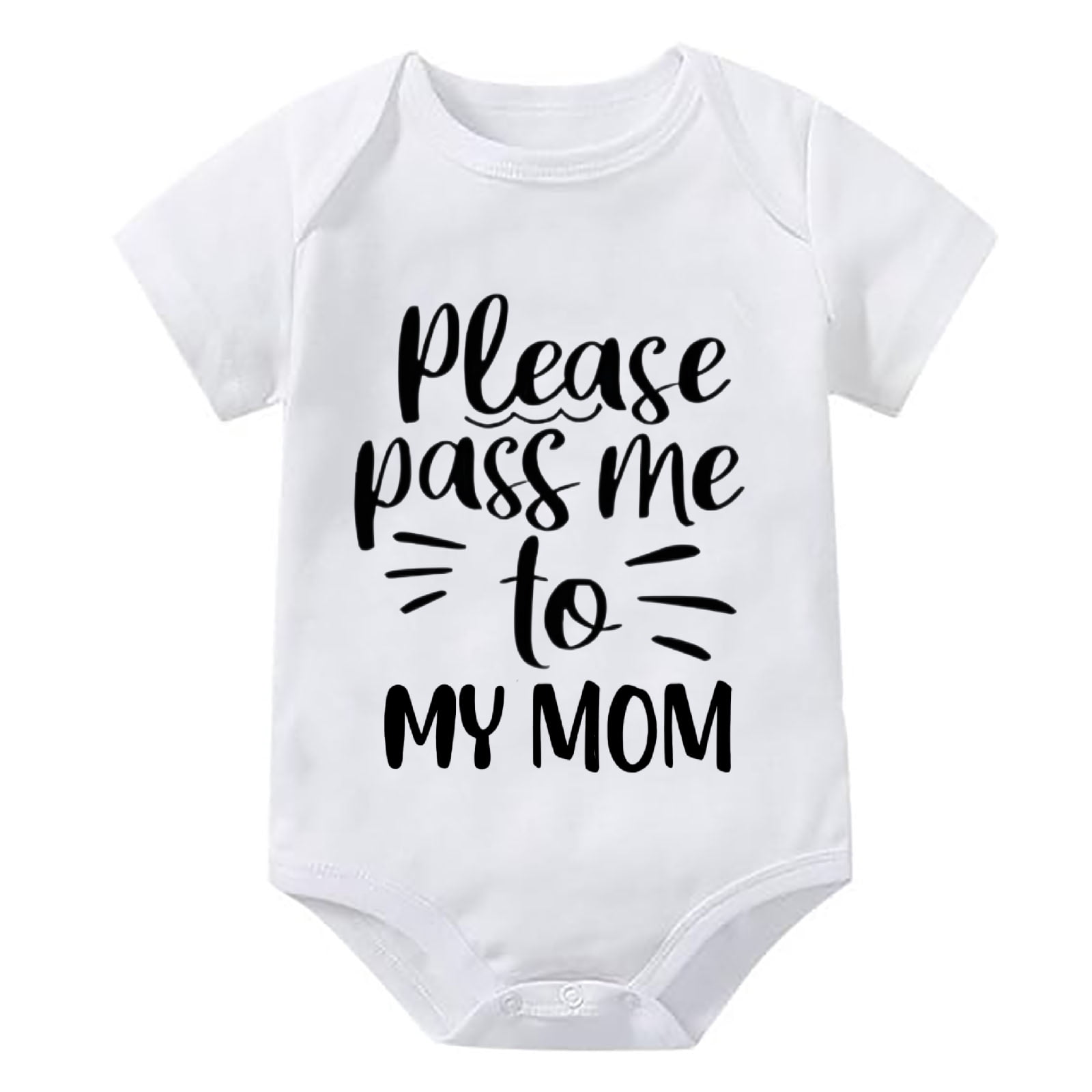 Please Pass Me To My Mom Baby Onesie for Boys Short Sleeve Cute Newborn ...