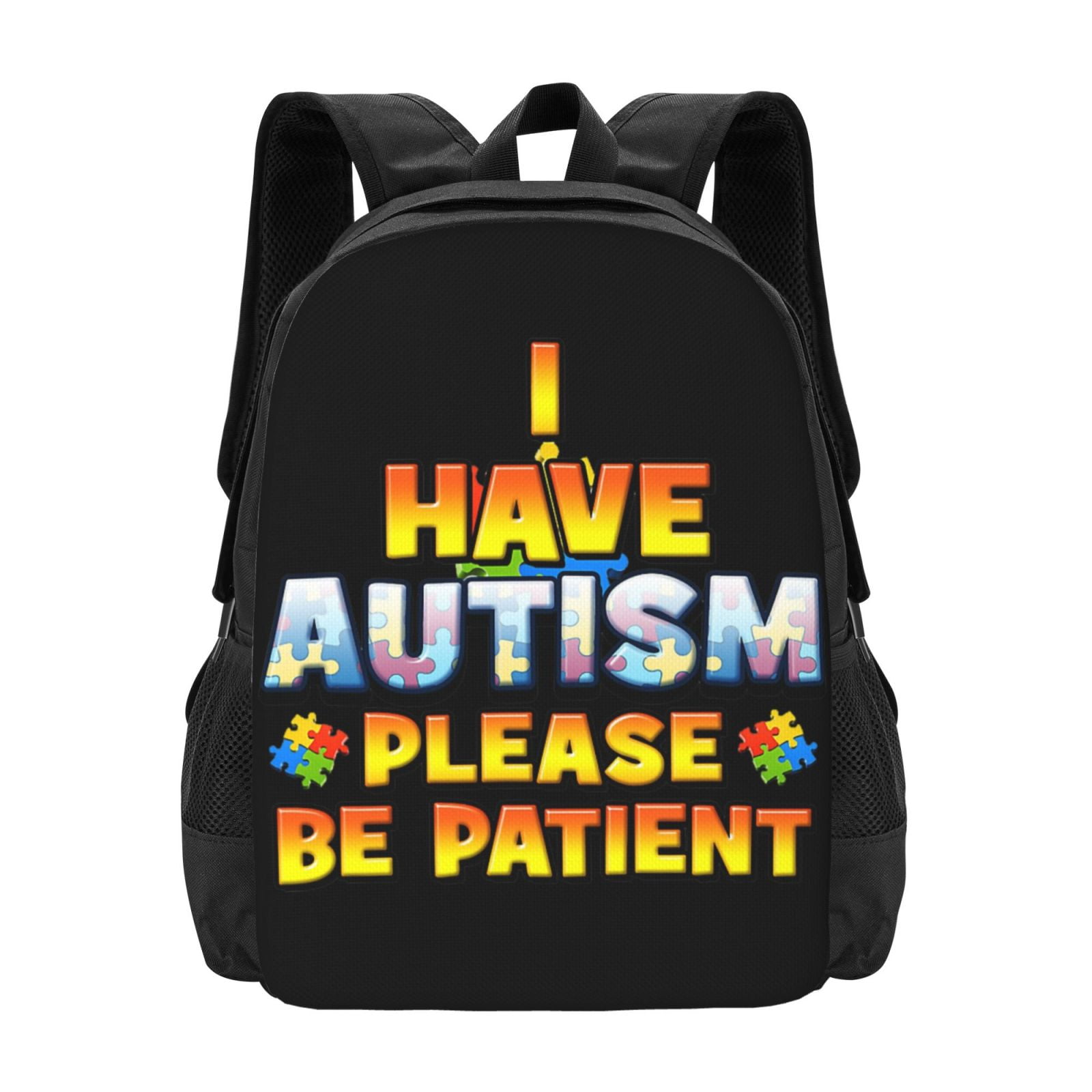 Please Be Patient I Have Autism Travel Laptop Backpack College School ...