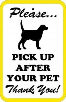 Please Pick Up After Your Pet Parking Signs Metal Sign Tin Sign 12x16 ...