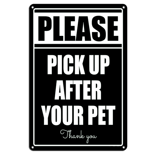 Please Pick Up After Your Pet Aluminum Metal Sign 8 X 12 Inch Wall ...