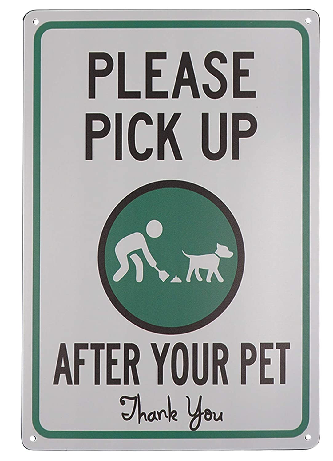 Please Pick Up After Your Pet Sign Safety Warning Signs Outdoor Park ...
