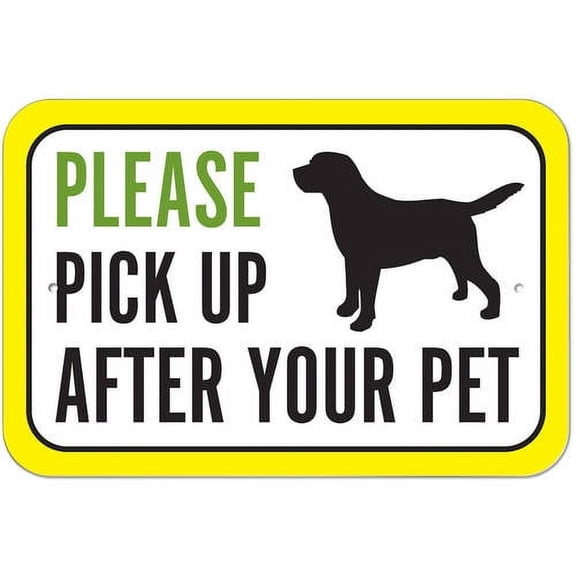 Please Pick Up After Your Dog Yard Signs Metal Signs Outdoor Decor