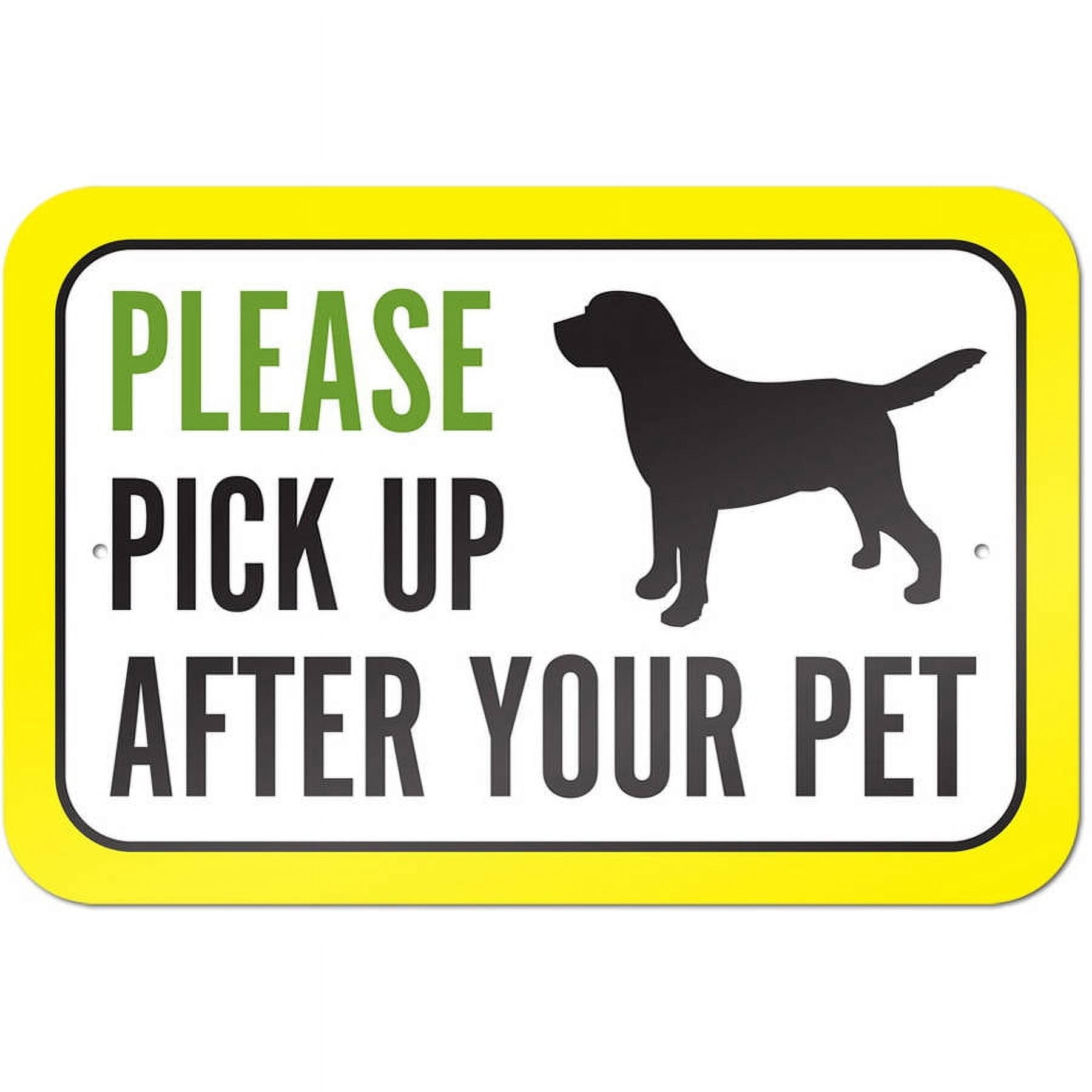 Please Pick Up After Your Pet Sign - Walmart.com