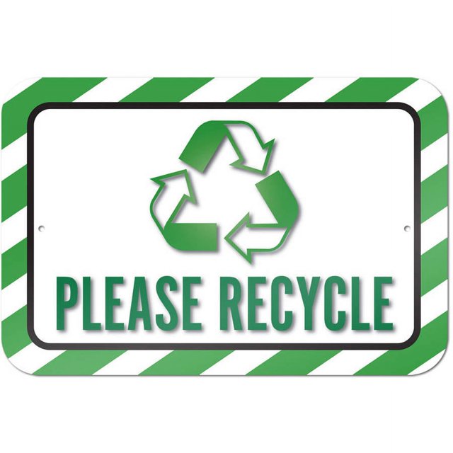 Please Recycle Sign - Walmart.com