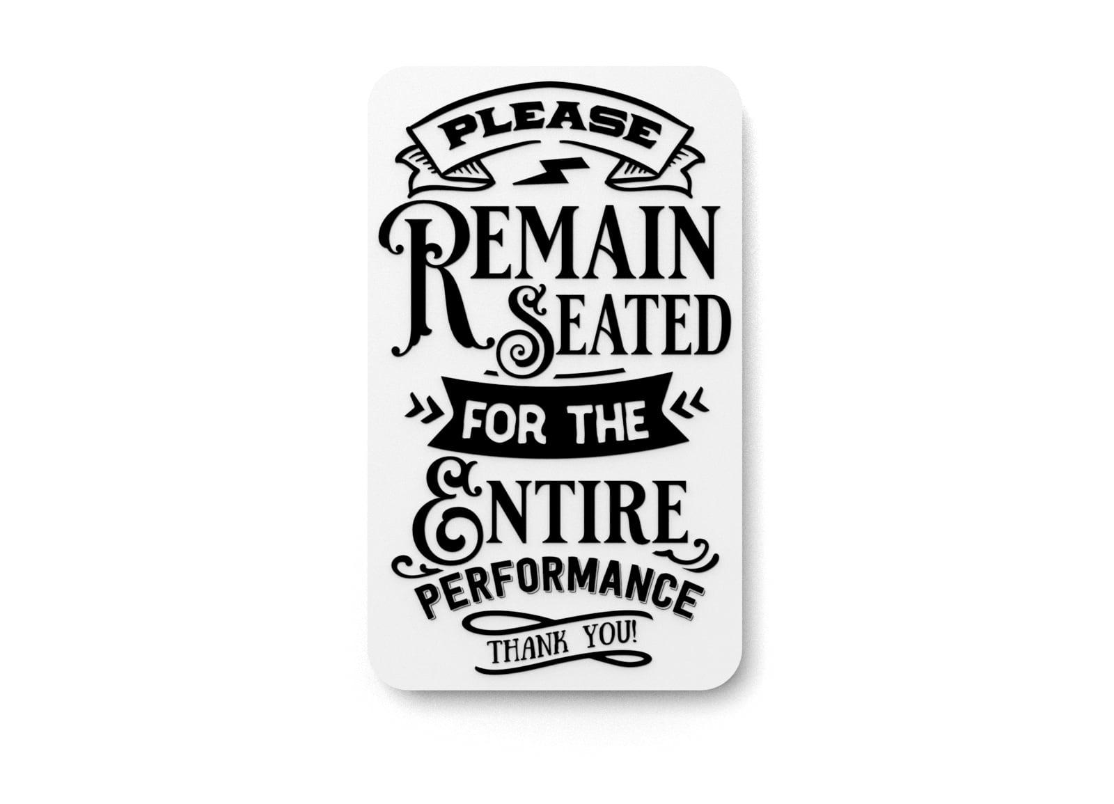 Please Remain Seated Bathroom Sign – Funny Humor Wall Decor for Home ...