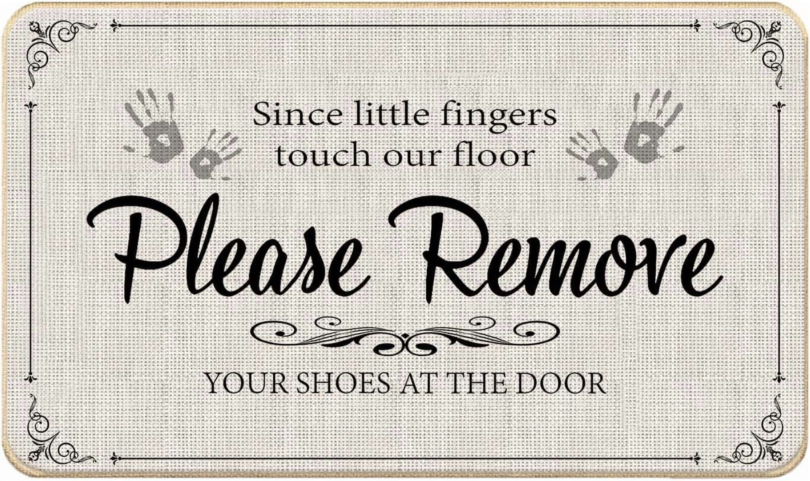 Please Remove Your Shoes Door Mat, Funny Welcome Mats for Front Door ...
